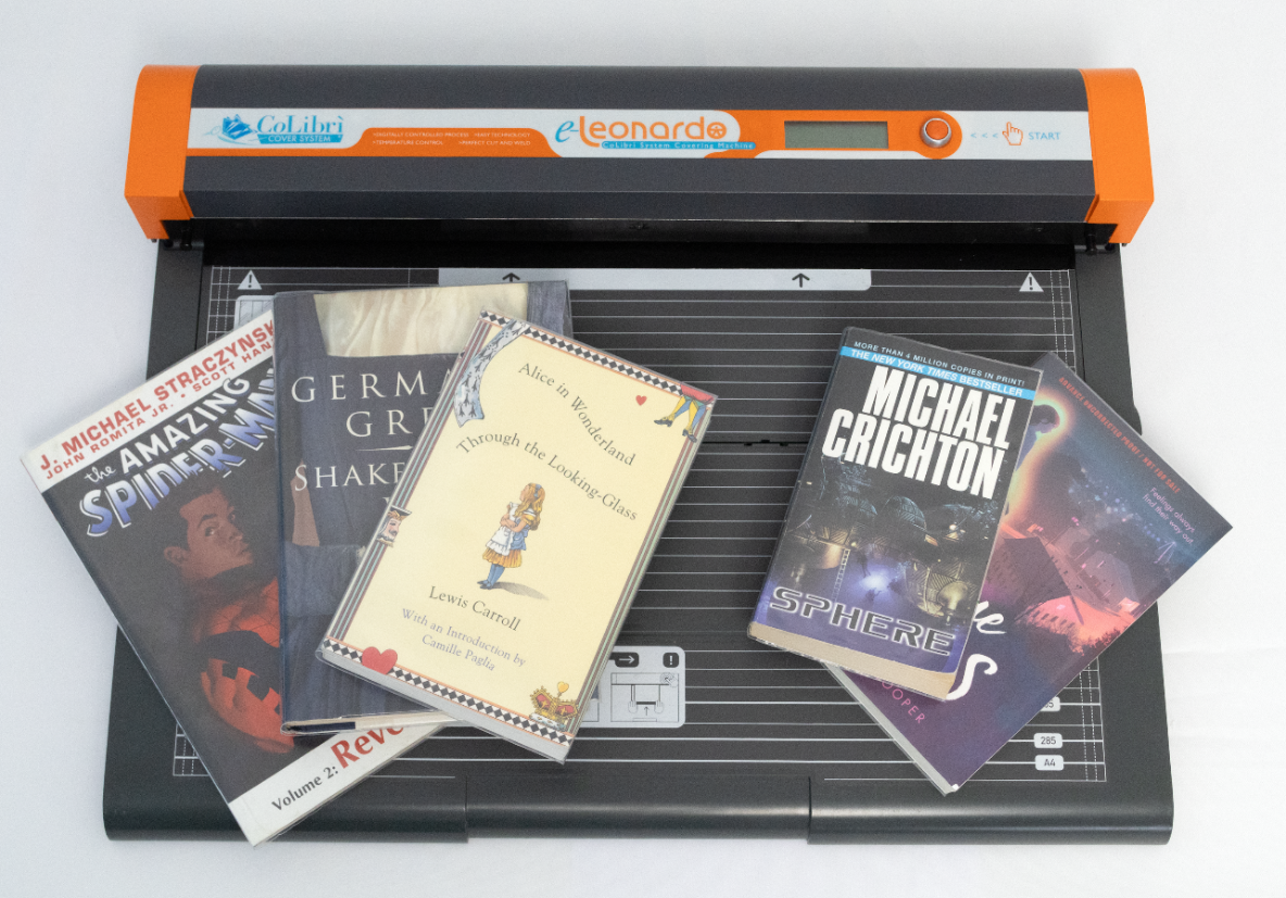 e-Leonardo Book Covering Machine - Automatically Cover & Protect Books ...